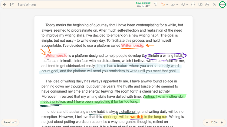 WriteMore | Online Freewriting Journal