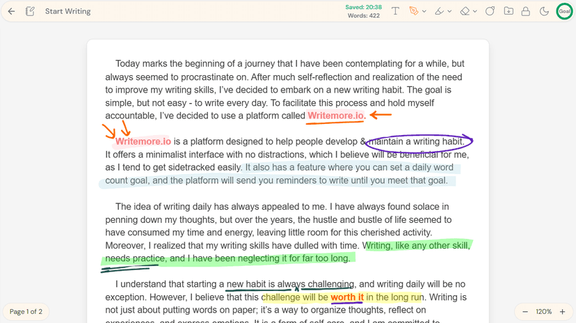 WriteMore | Online Writing Journal